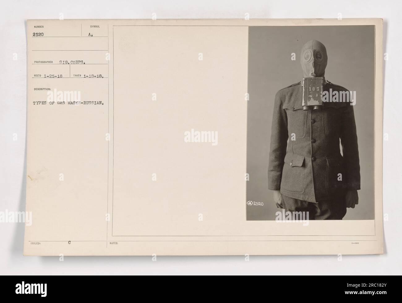 Russian soldiers demonstrating different types of gas masks during ...