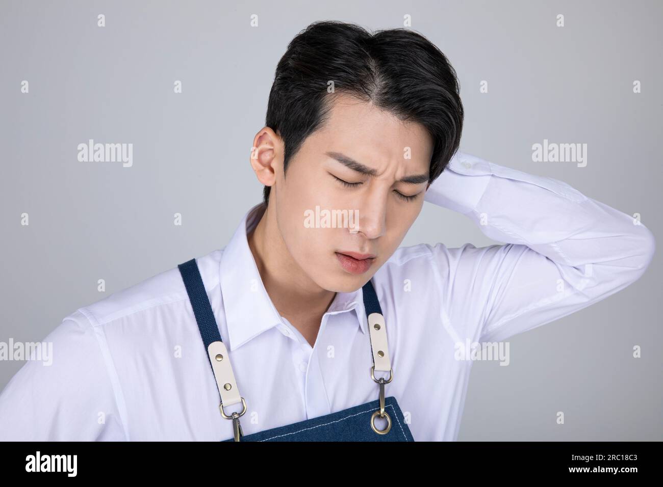millennials and gen z, korean asian young man struggling Stock Photo ...