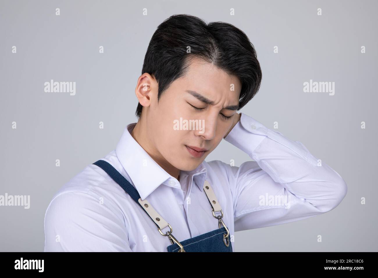 millennials and gen z, korean asian young man struggling Stock Photo ...
