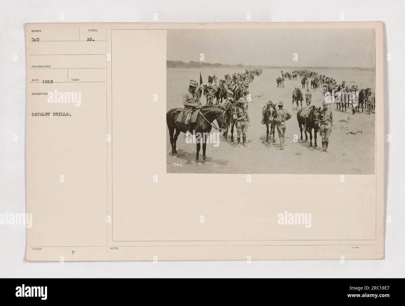 Soldiers participate in cavalry drills during World War I Stock Photo - Alamy