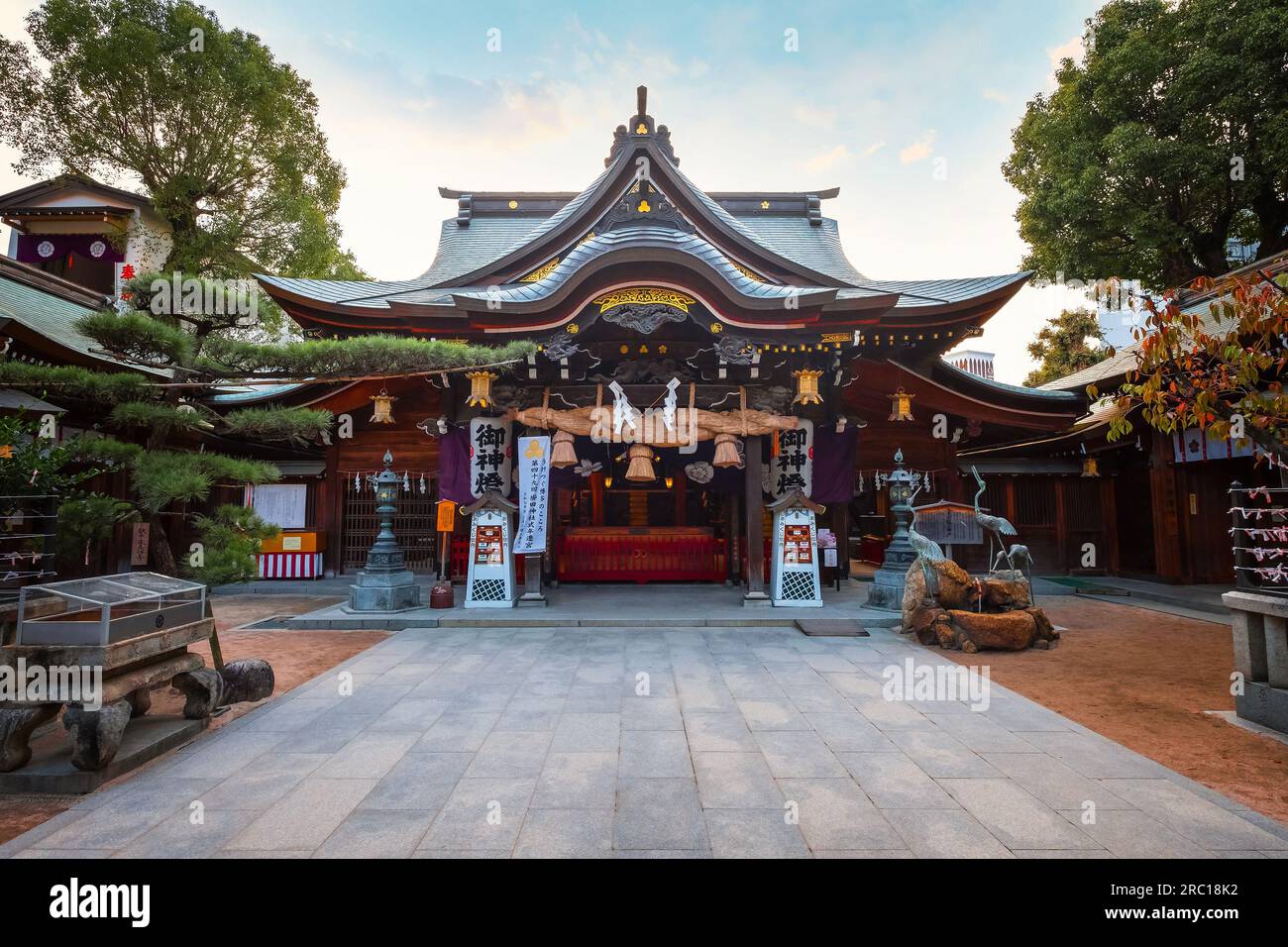 Fukuoka, Japan - Nov 20 2022: Kushida shrine in Hakata ward, founded in ...