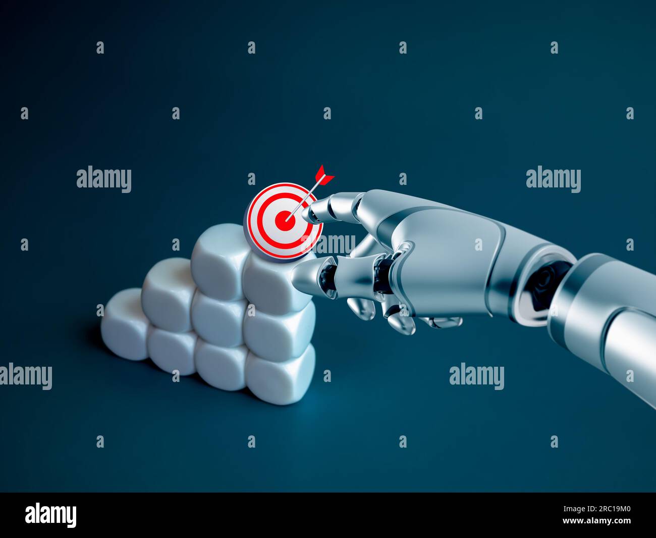 Business goal and technology with artificial intelligence concepts ...