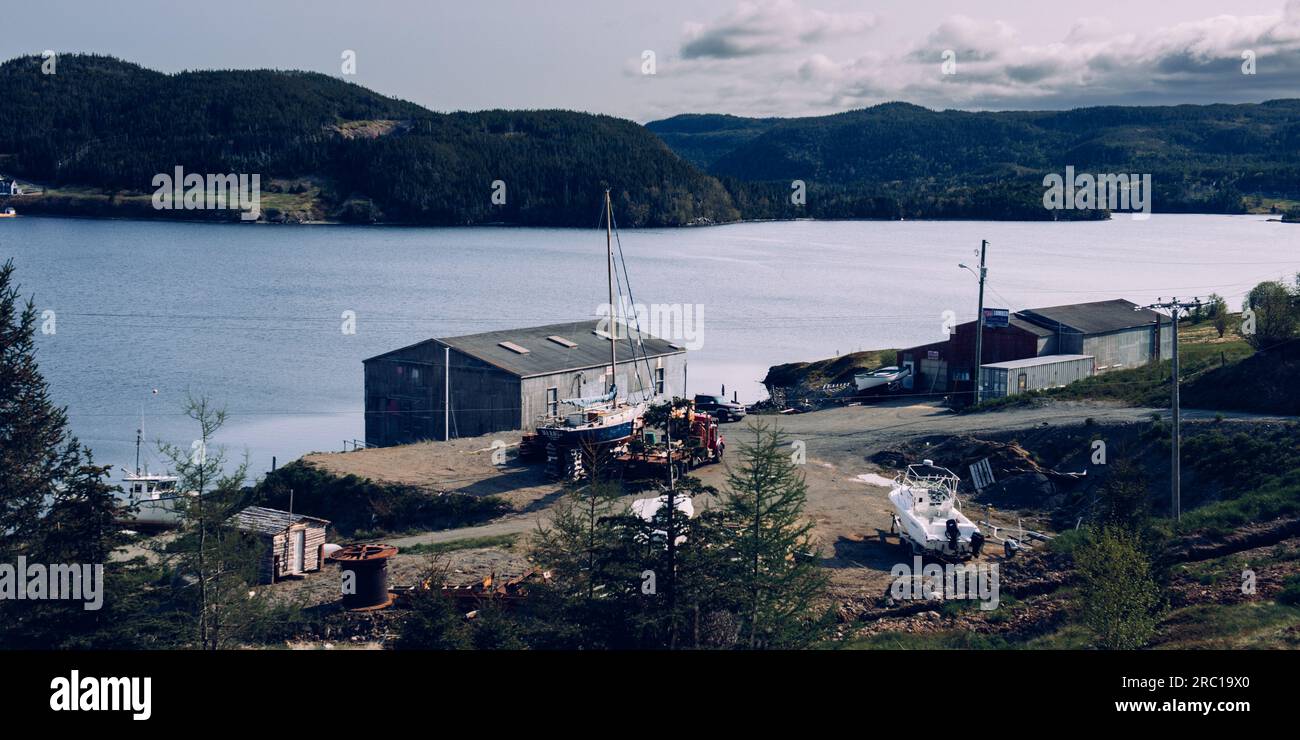 A typical shore of Trinity, Newfoundland, Canada Stock Photo - Alamy