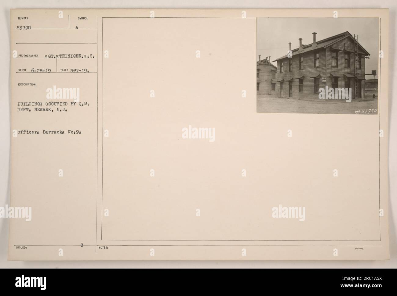 "Officers Barracks No. 9, occupied by the Q.M. Department at the port ...