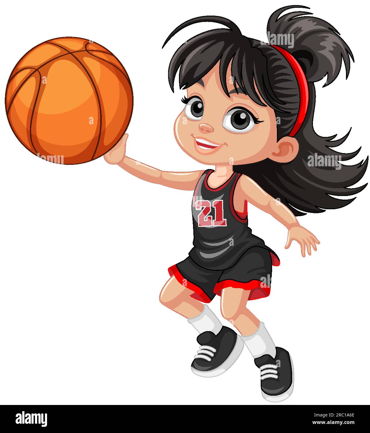 Basketball Cartoon Girl