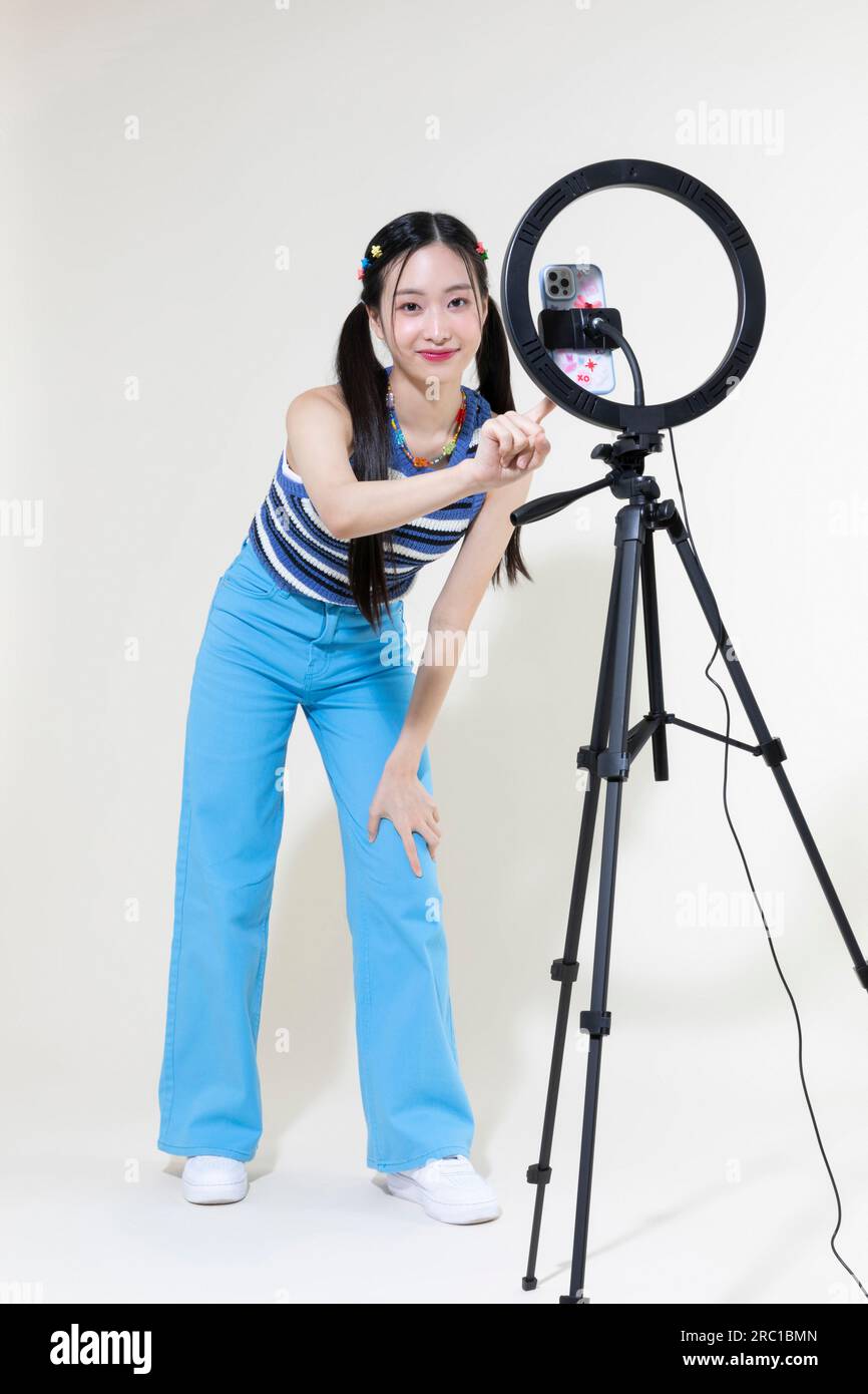 vintage y2k retro concept photo of korean asian korean asian young ...
