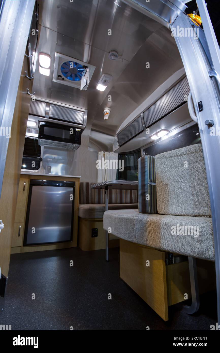 Airstream trailer interior hi-res stock photography and images - Alamy