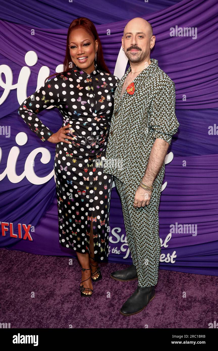 Actors Garcelle Beauvais, left, and Anthony Michael Lopez attend the ...