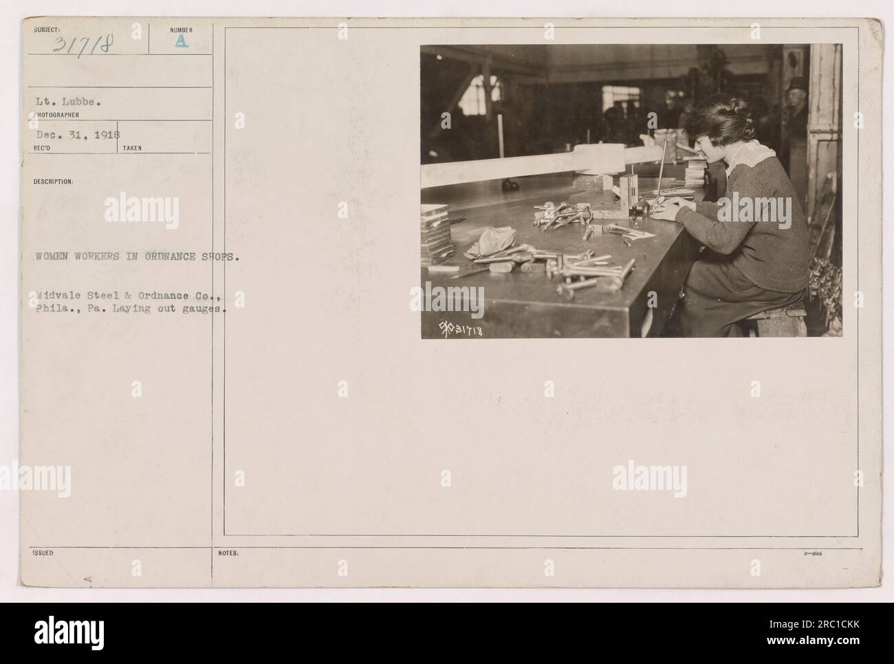 Caption: Women workers at Midvale Steel & Ordnance Co., Philadelphia ...