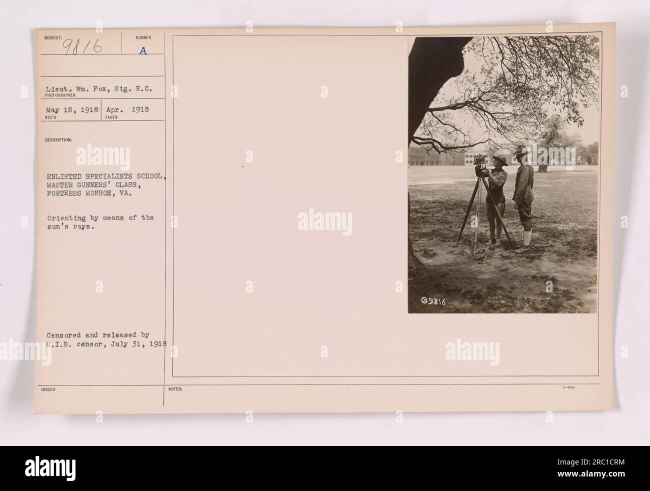 Enlisted specialists in the master gunners' class at the Enlisted ...