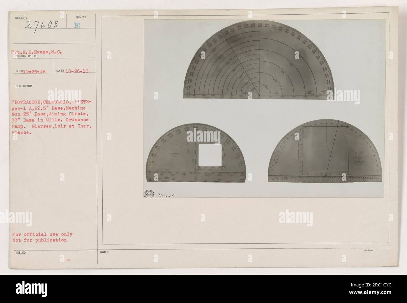 Private E. E. Evans of the 8th Corps is captured in this photograph ...