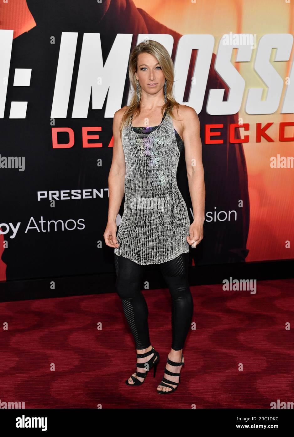 Jessie Graff attends the premiere of "Mission: Impossible - Dead ...