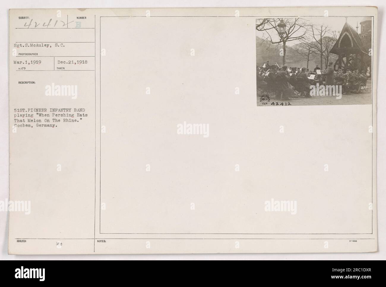 Sergeant S. McAuley from the 8th Cavalry took this photograph on March ...
