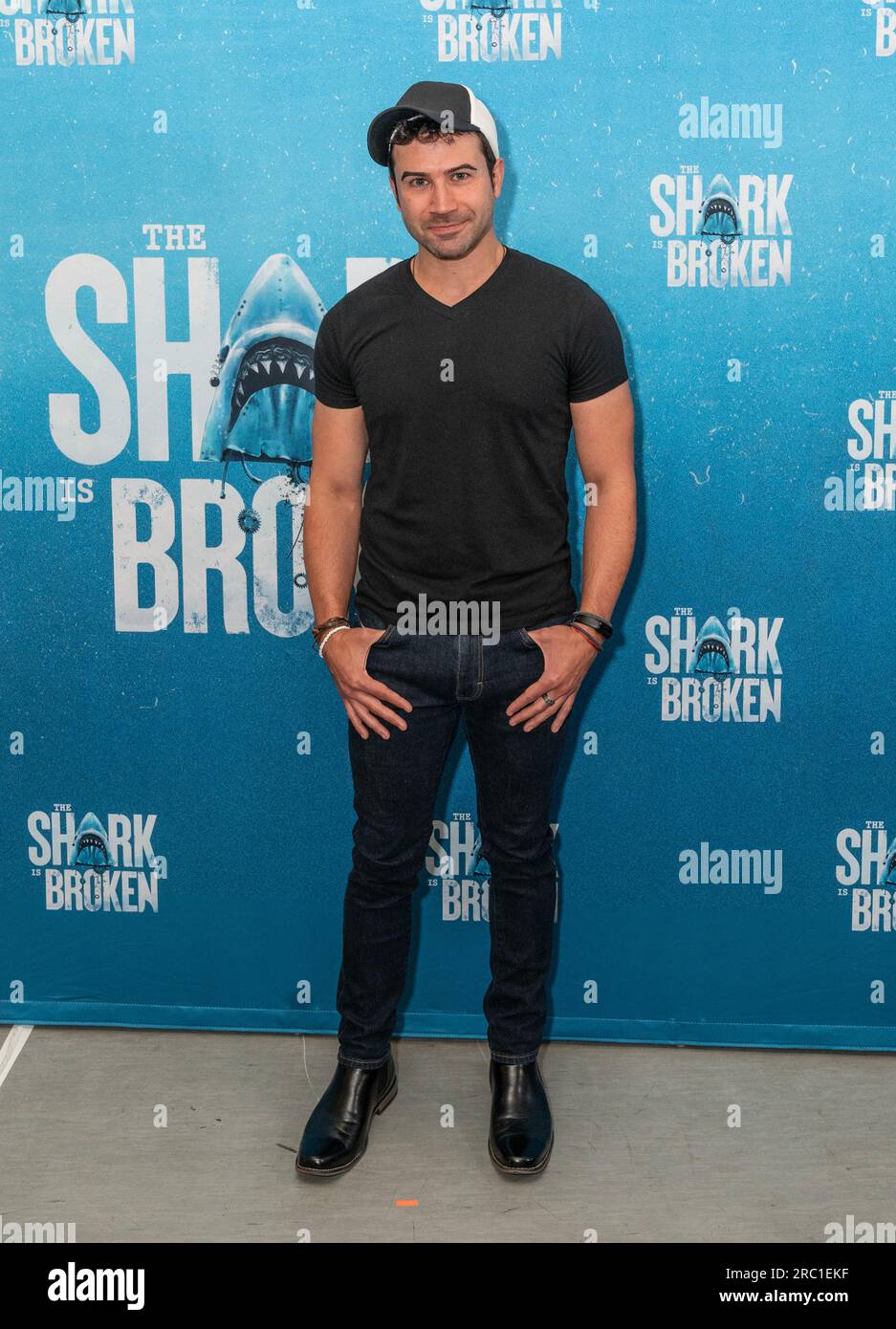 Stephen Dexter attends photocall for upcoming play The Shark is Broken ...