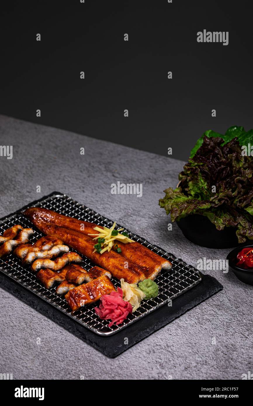 korean traditional food, grilled eel Stock Photo - Alamy