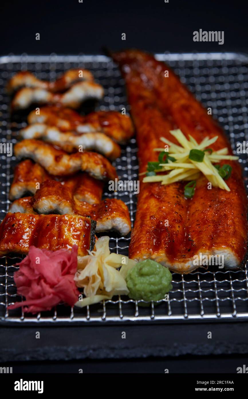korean traditional food, grilled eel Stock Photo - Alamy