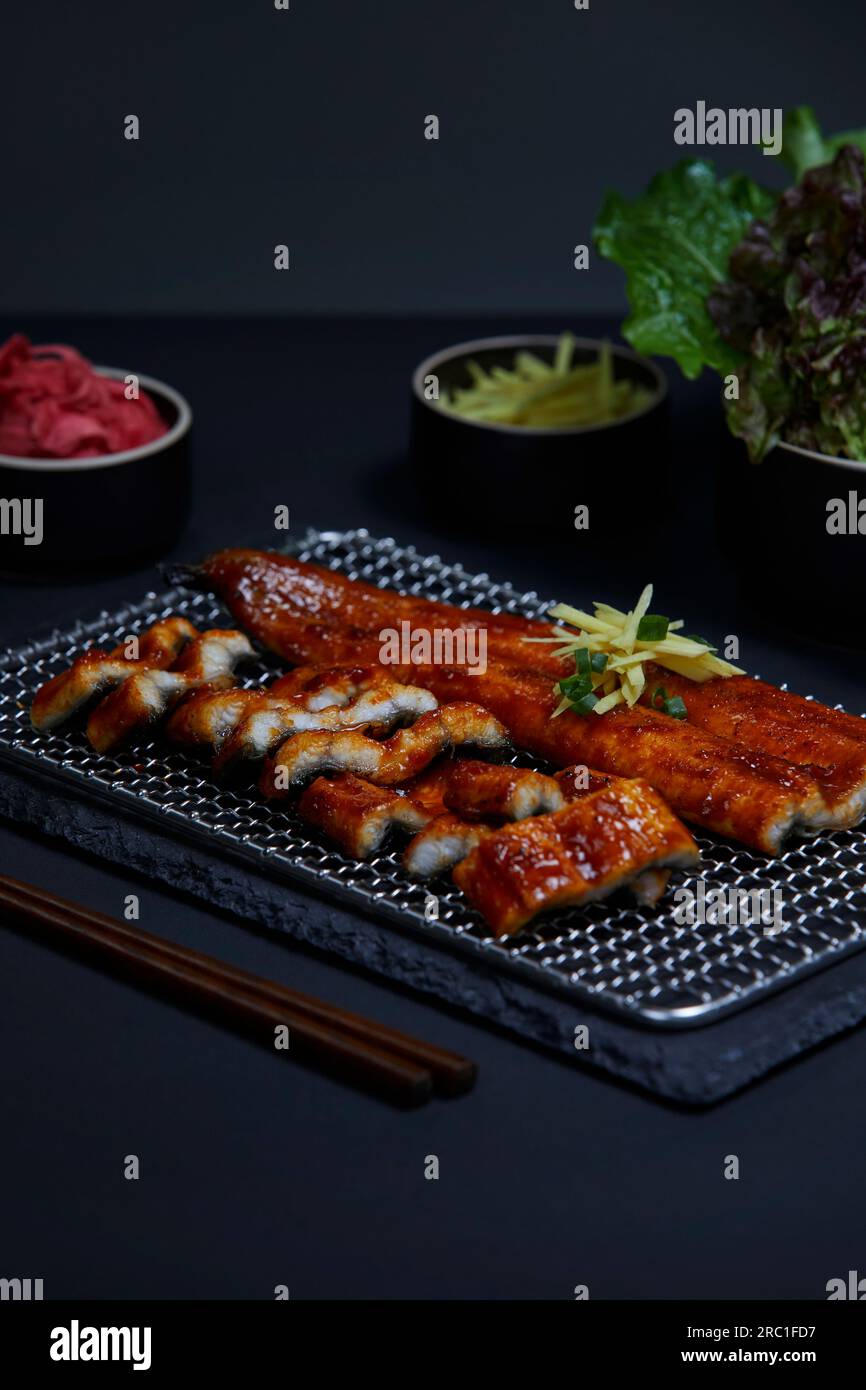 korean traditional food, grilled eel Stock Photo - Alamy