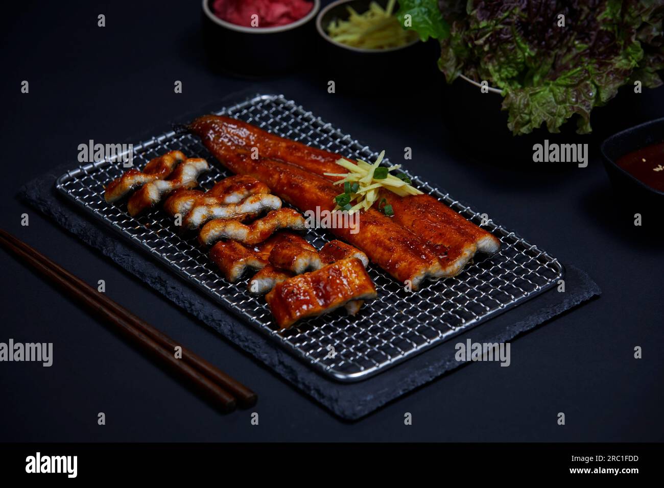 korean traditional food, grilled eel Stock Photo - Alamy