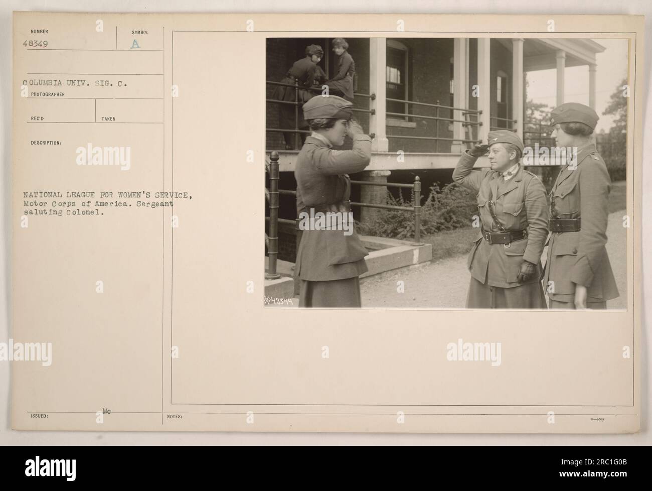 A Corporal from the National League for Women's Service, Motor Corps of ...