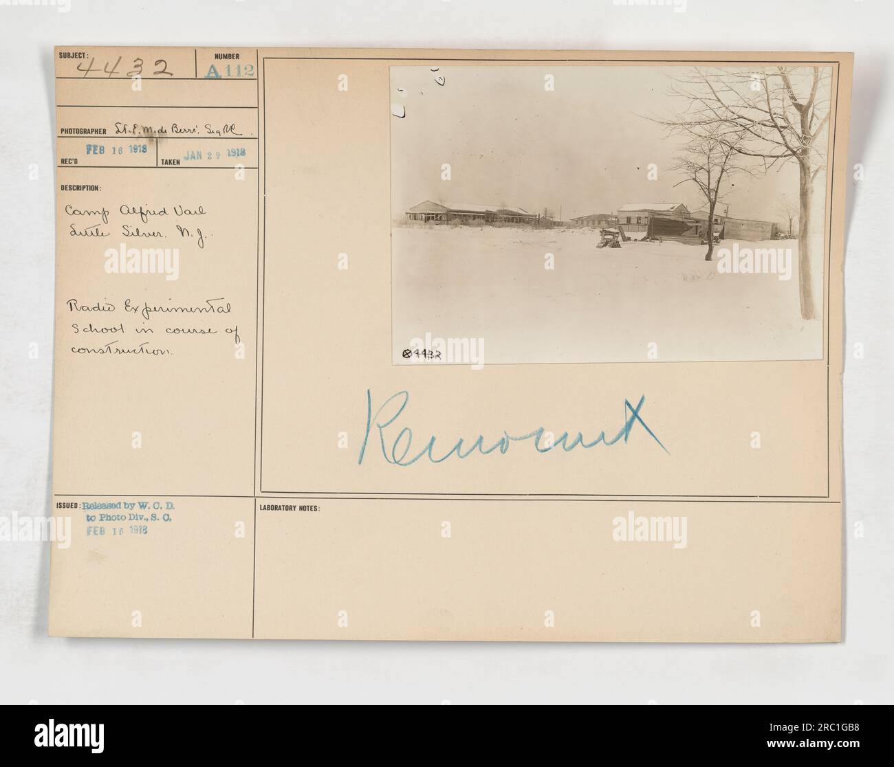 Construction of the Camp Alfred Vail suite in Silver, N.J., during ...