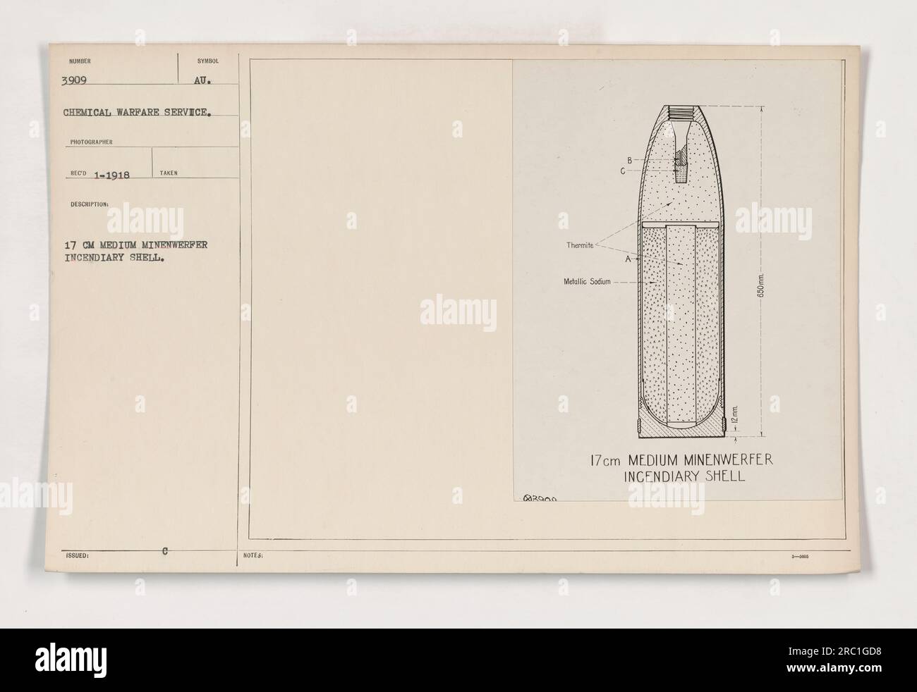 17 cm minenwerfer gas shell hi-res stock photography and images - Alamy
