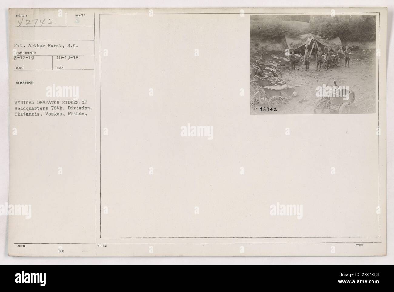 Pvt. Arthur Furst, of the Signal Corps, took this photograph on March ...