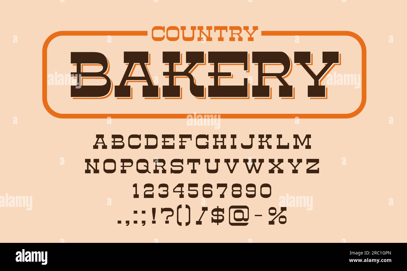 Typefont Stock Vector Images - Alamy