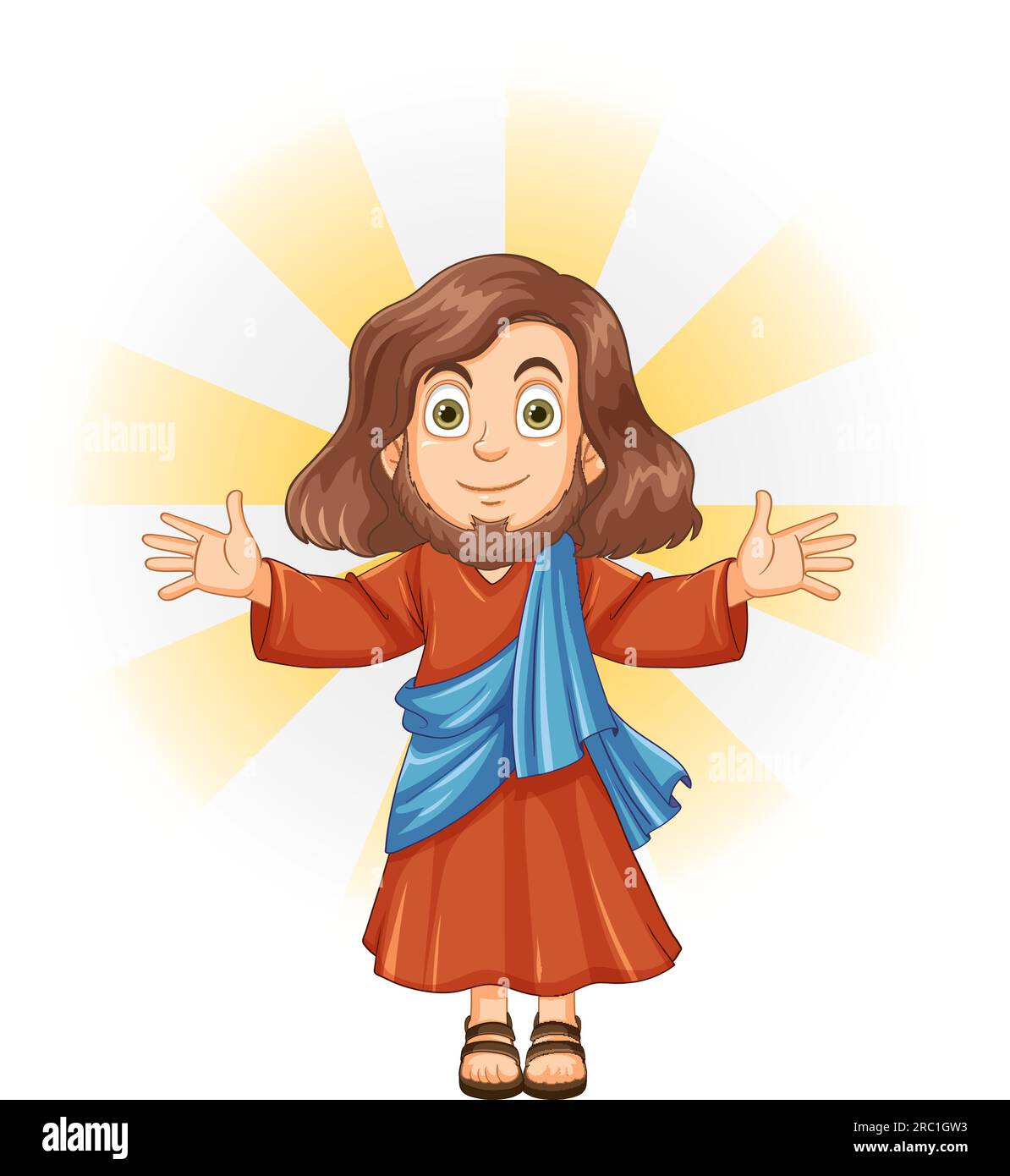 Jesus Christ Cartoon Character illustration Stock Vector Image & Art ...