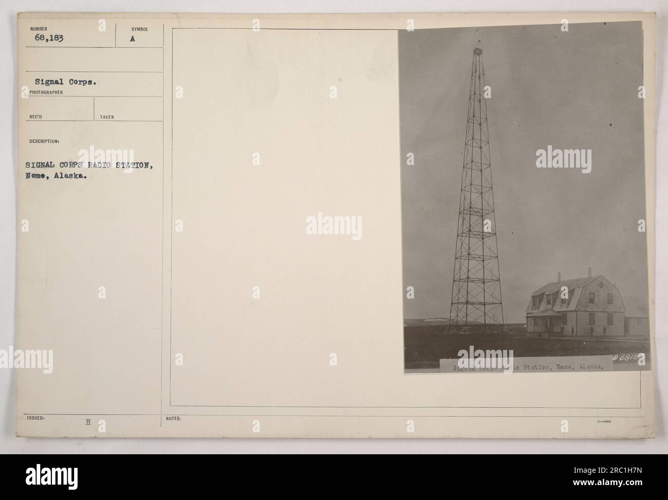 A Signal Corps Radio Station is pictured in Nome, Alaska. The ...