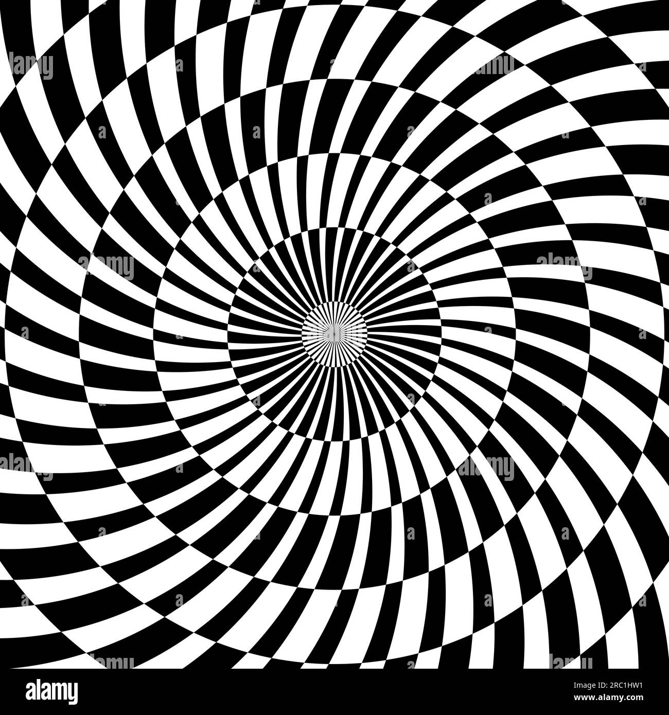 Radial optical illusion background. Black and white abstract lines ...