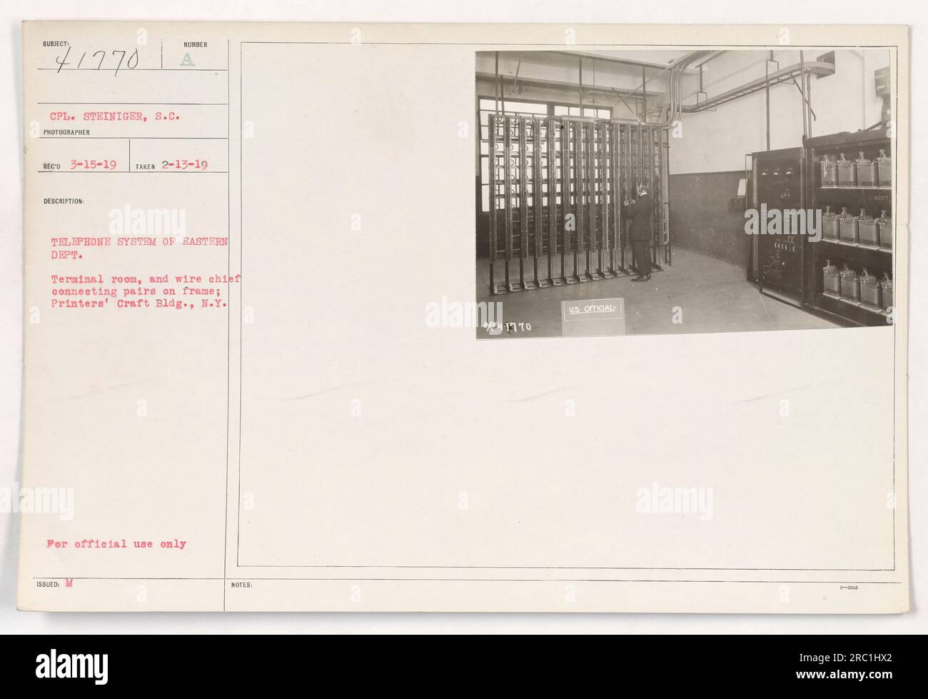 Wire chief hi-res stock photography and images - Alamy