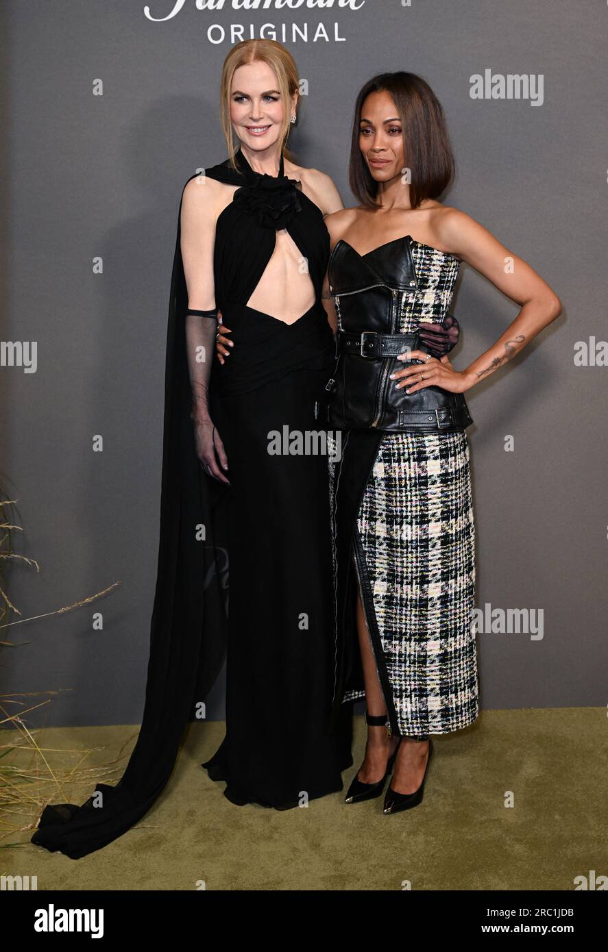 London, UK. 11th July, 2023. Nicole Kidman and Zoe Saldana at the ...