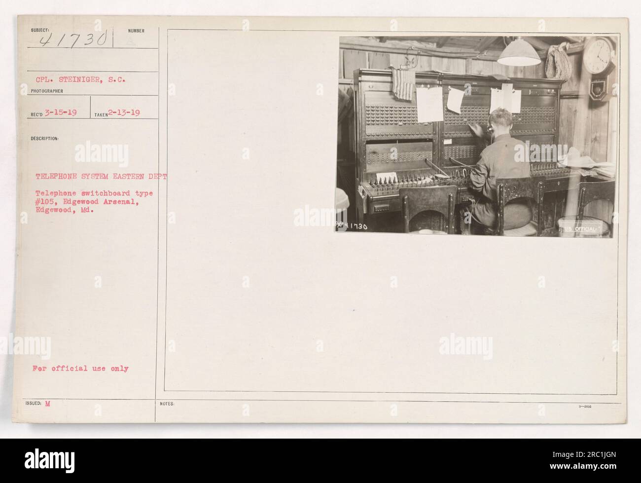Telephone communication in world war 1 hi-res stock photography and ...