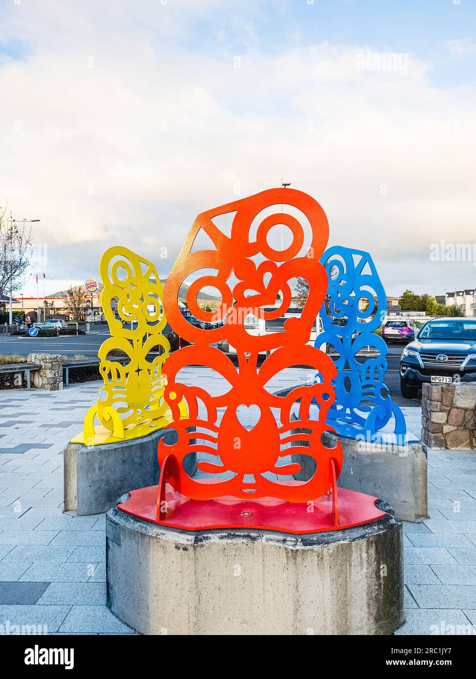 Taupo, New Zealand - 29 June 2023: Tiki, a colourful and interactive ...