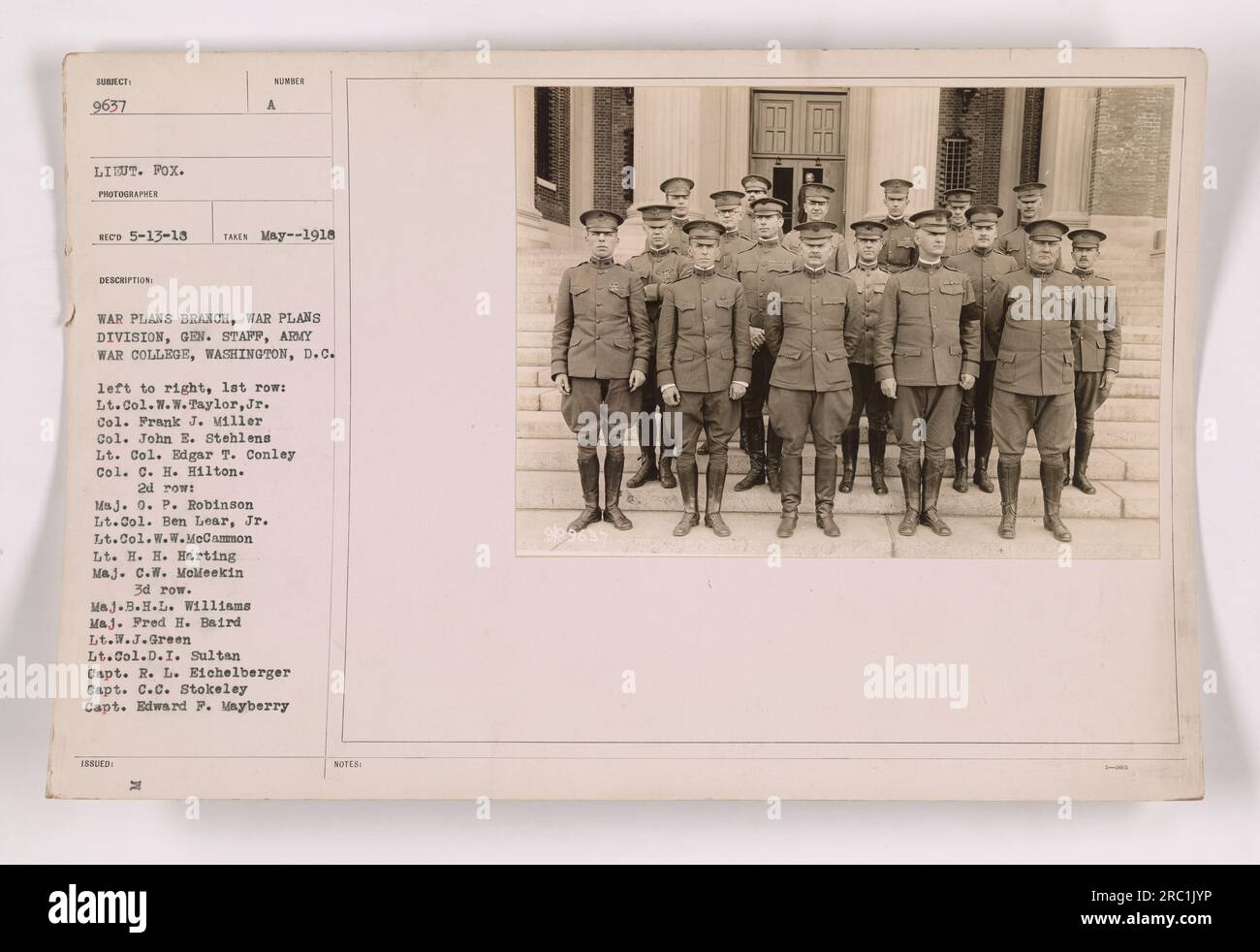 Col frank j miller hi-res stock photography and images - Alamy