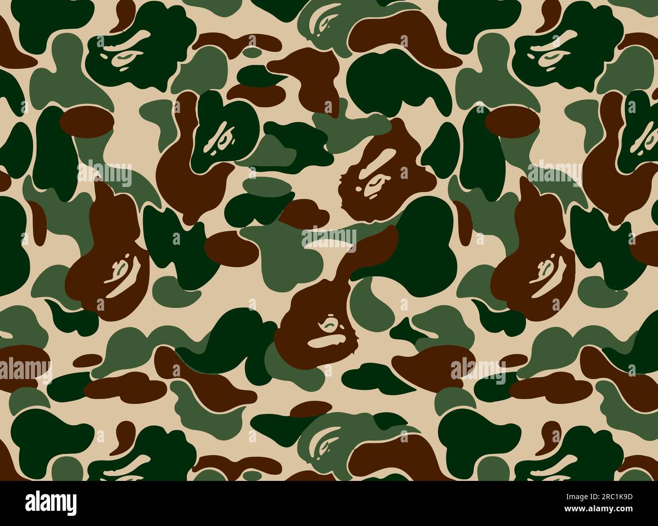 Digital camouflage seamless patterns forest hi-res stock photography ...