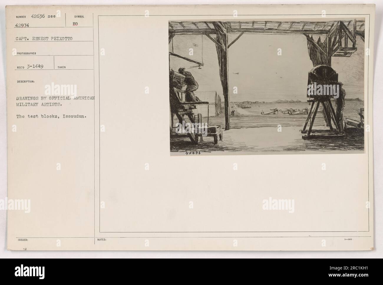 Test blocks at Issoudun, France - Capt. Ernest Peixotto, the ...