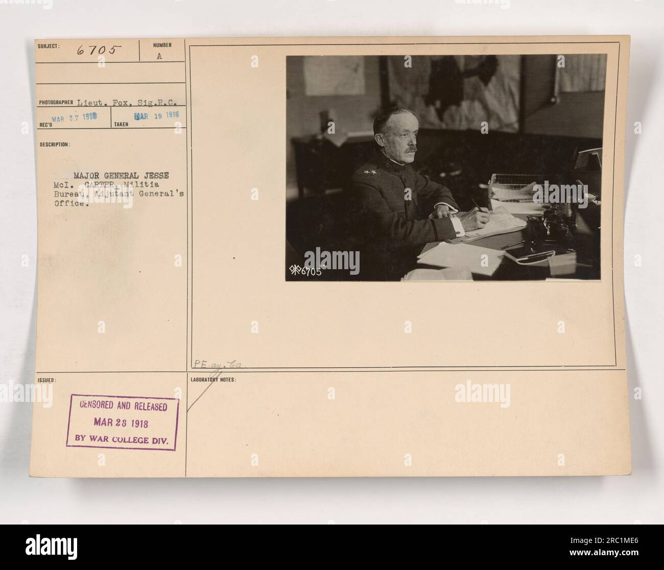 Maj gen jesse mci carter hi-res stock photography and images - Alamy