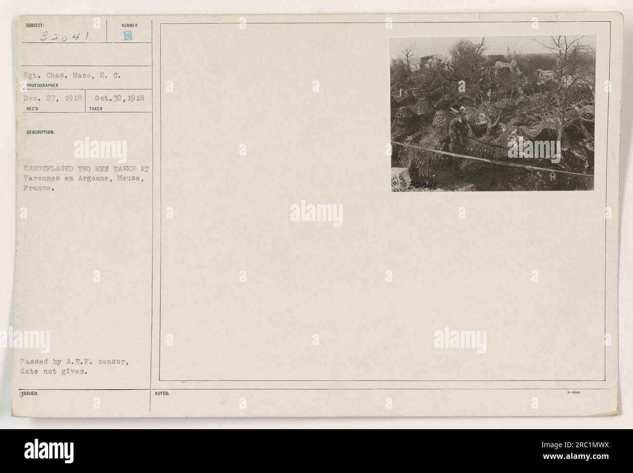 Sergeant Charles Mace, of the Signal Corps, captured this photograph on ...