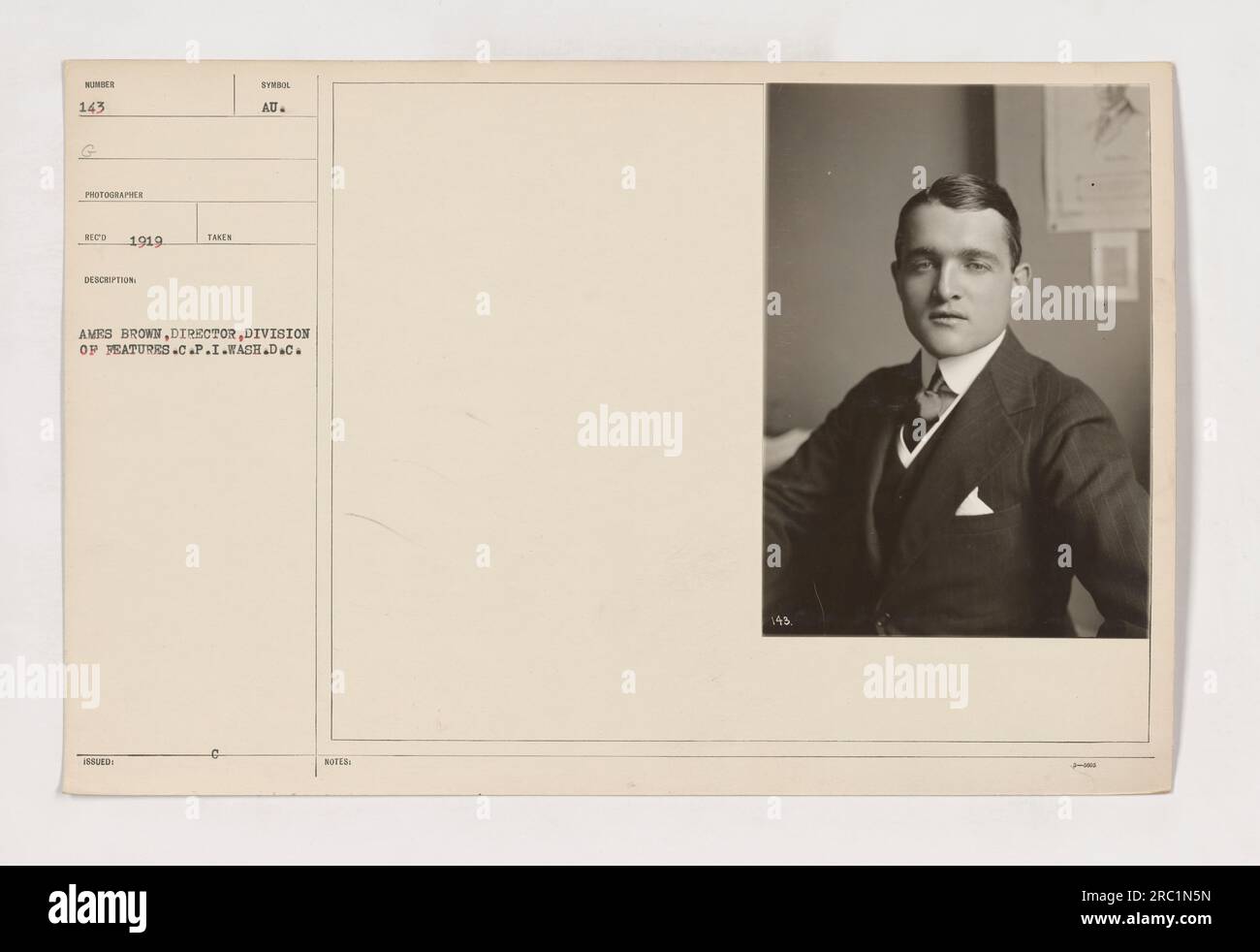 Ames Brown, Director of Division of Syndicate Features, Committee on ...