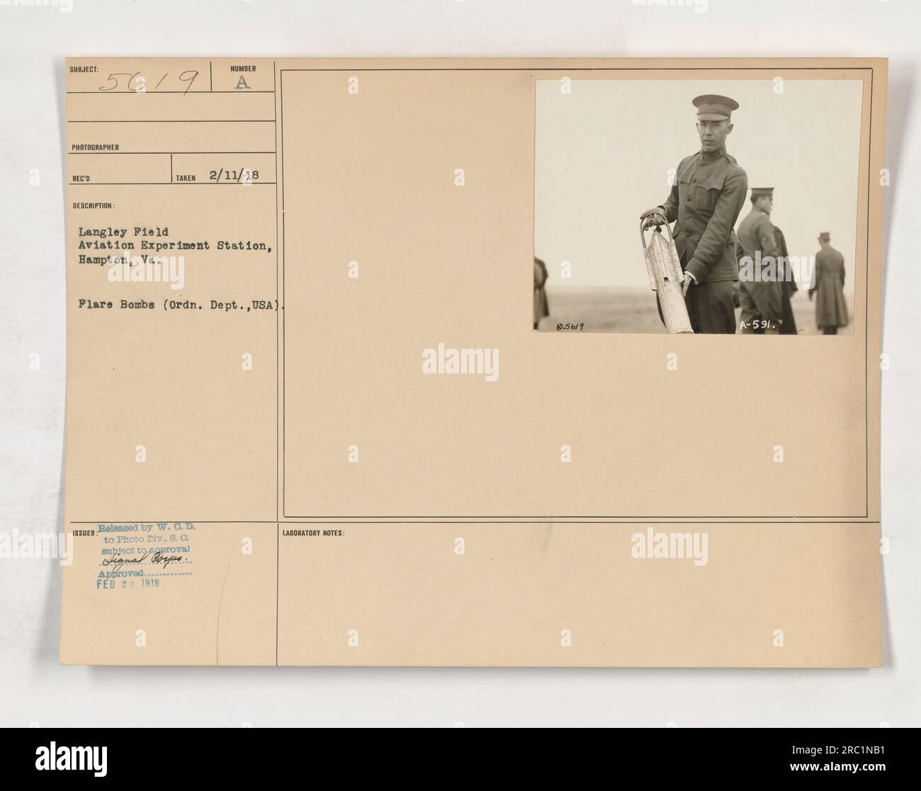 "Photo of Langley Field Aviation Experiment Station in Hampton, VA. The ...