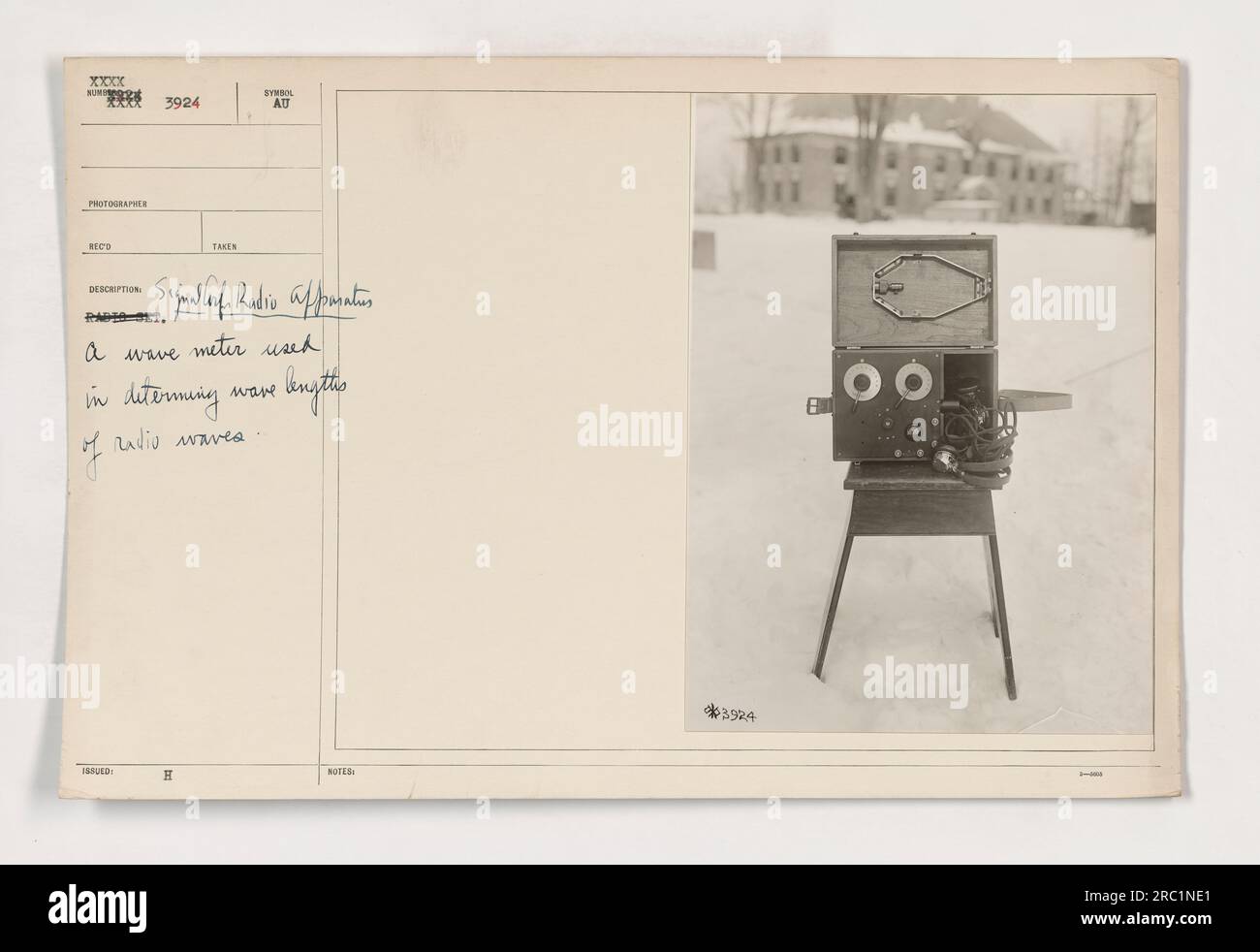 "The photograph shows a radio set used by the American military during ...