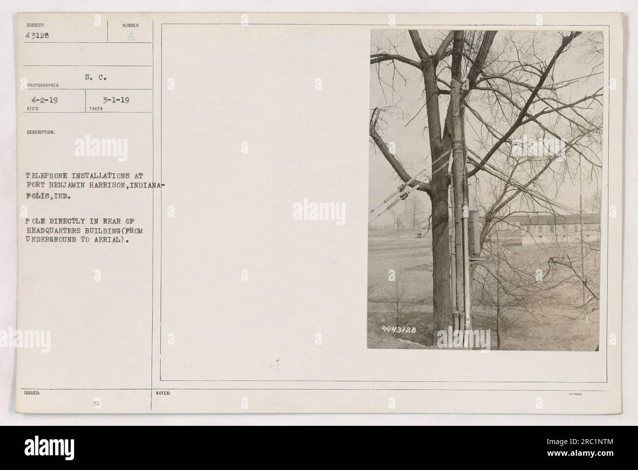 Telephone installations at Fort Benjamin Harrison, Indianapolis, Ind ...