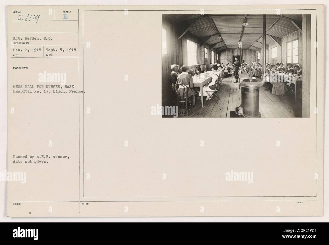 Nurse mess hall hi-res stock photography and images - Alamy