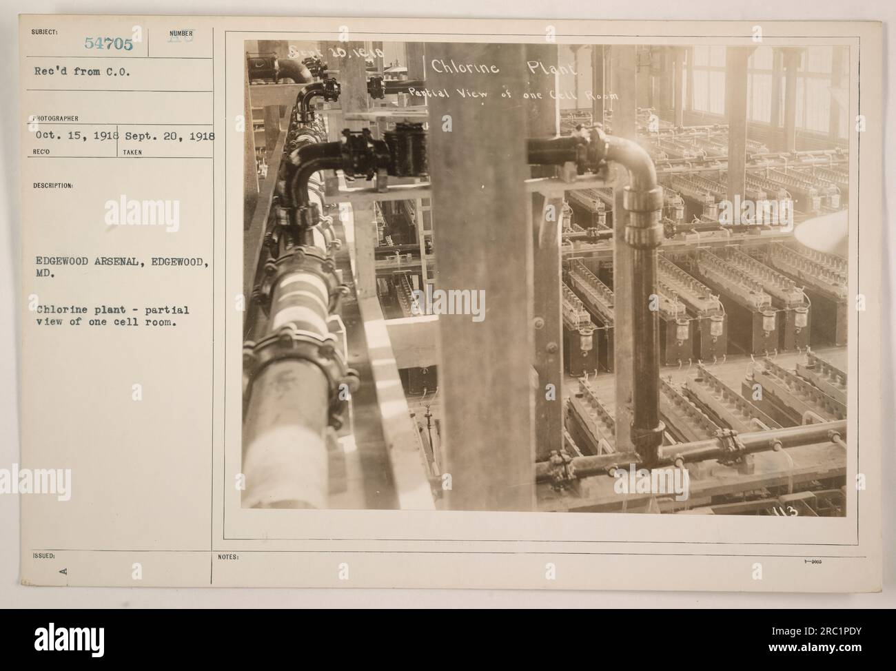 Edgewood Arsenal in Edgewood, MD had a chlorine plant during World War ...