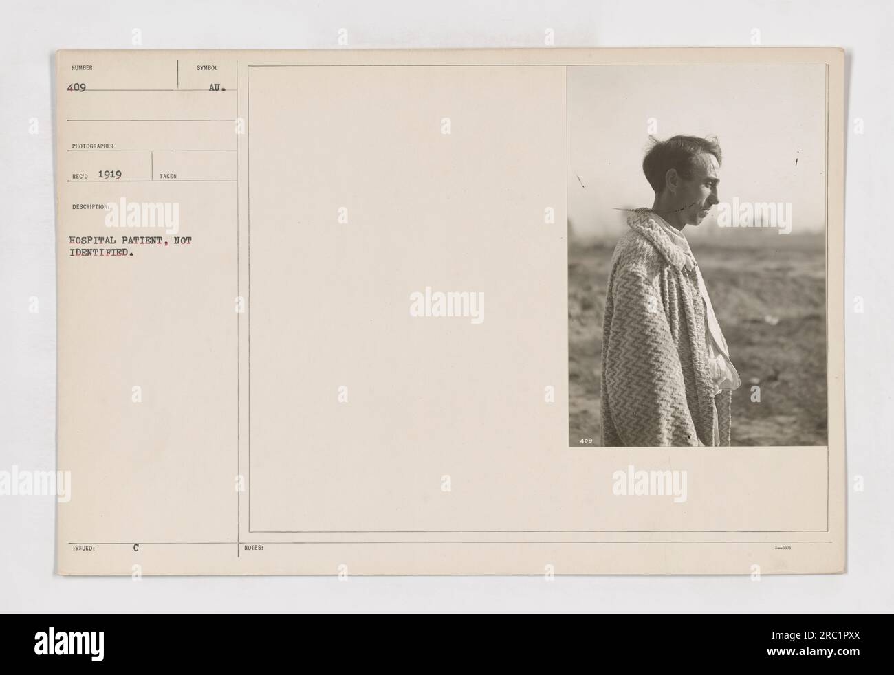 Hospital patients being treated in Humber 409. The photograph was taken ...