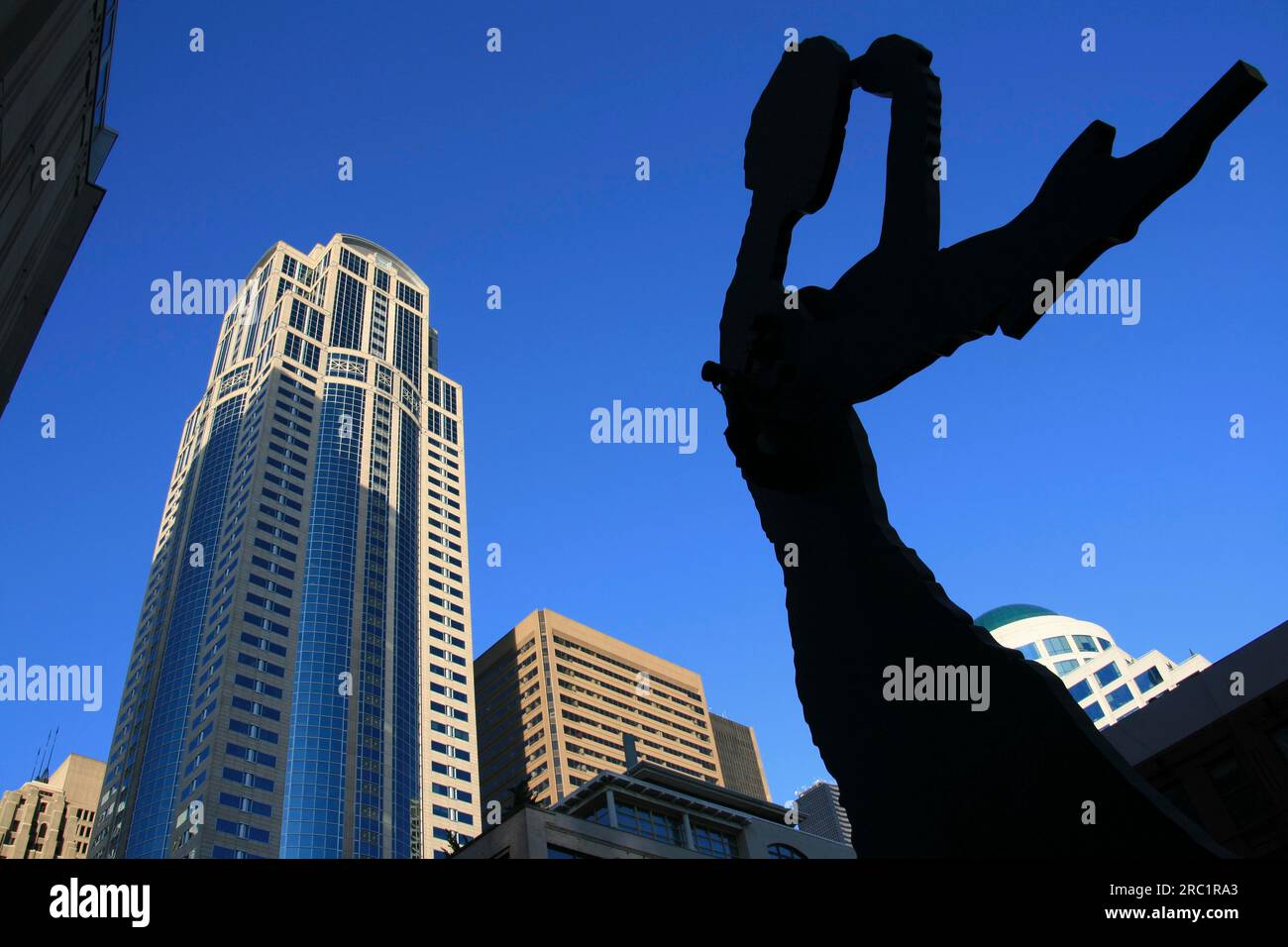 Statue in downtown Seattle, Washington, USA Stock Photo - Alamy
