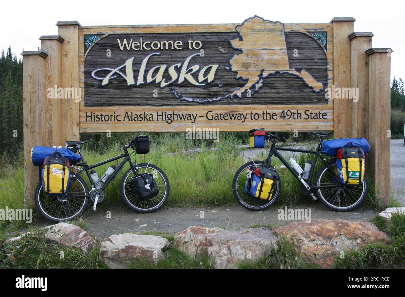 Welcome to alaska sign hi-res stock photography and images - Alamy