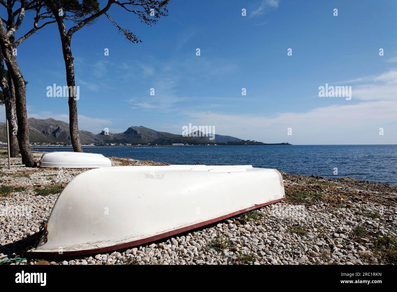 The bay of Port de Pollenca Stock Photo - Alamy