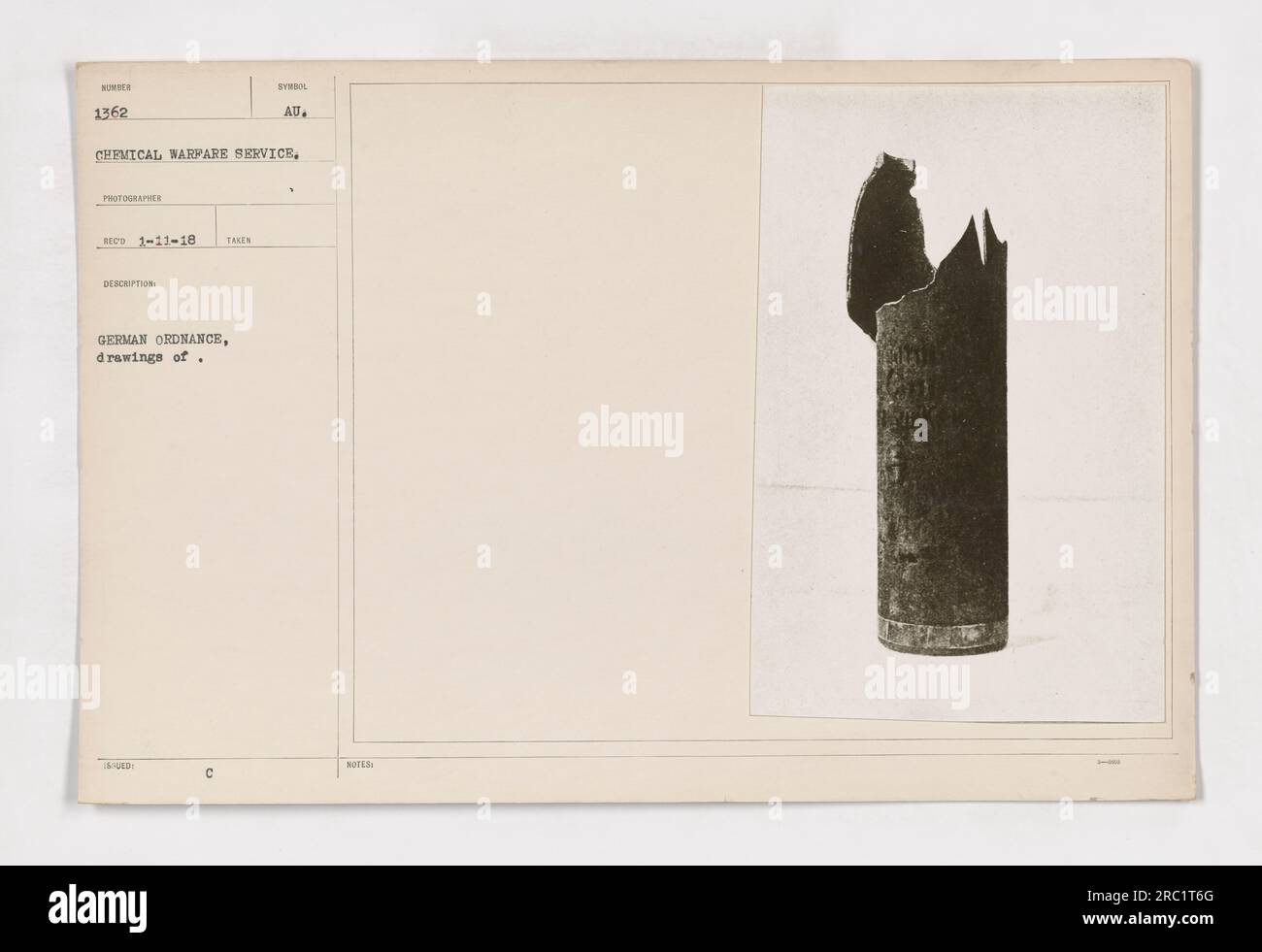 Drawing of German ordnance NINGER showing detailed schematics. This ...